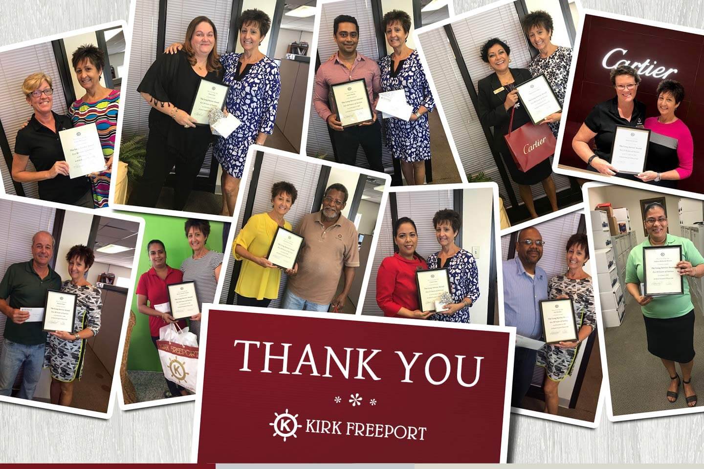 Kirk Freeport Long Service Awards - Kirk Freeport